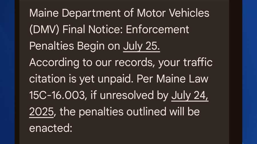 Maine officials say more BMV scam texts were sent to residents