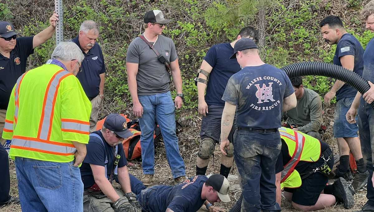 Firefighters spend 9 hours rescuing man stuck in Georgia storm drain