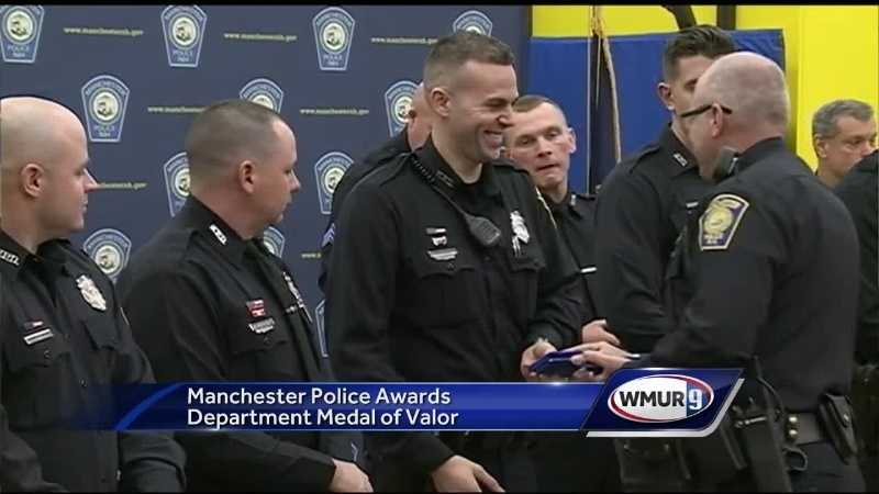 Several officers honored in Manchester for life-saving actions