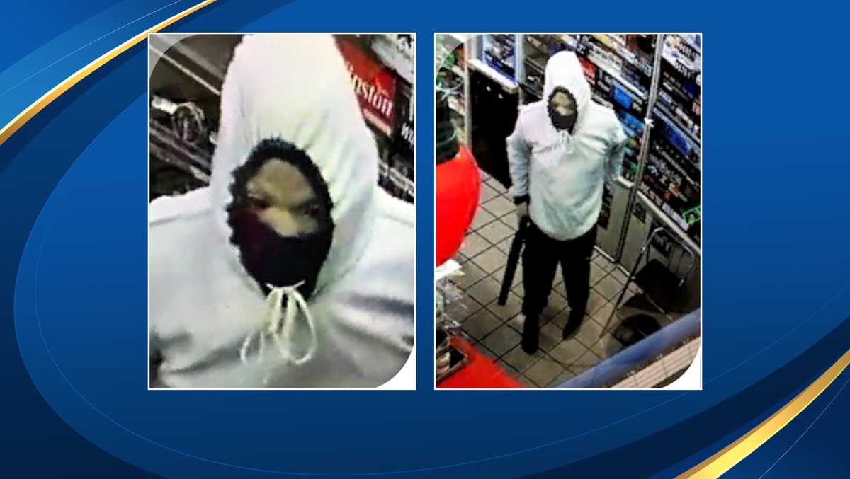 Manchester gas station robbed; search for suspect underway