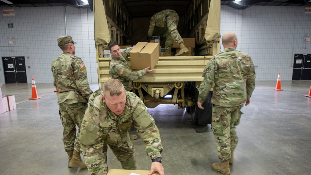 Mass. National Guard delivers medical supplies to distribution center