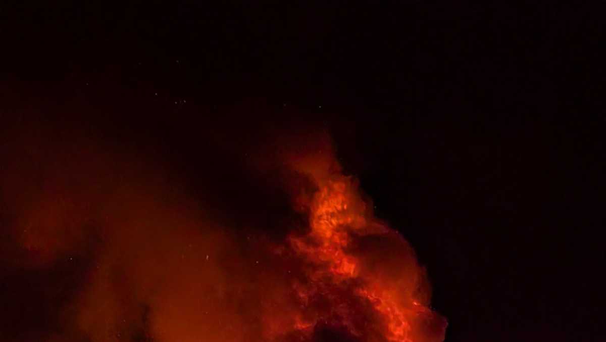 Massive fire erupts from tractor-trailer on Route 222 in Lancaster ...
