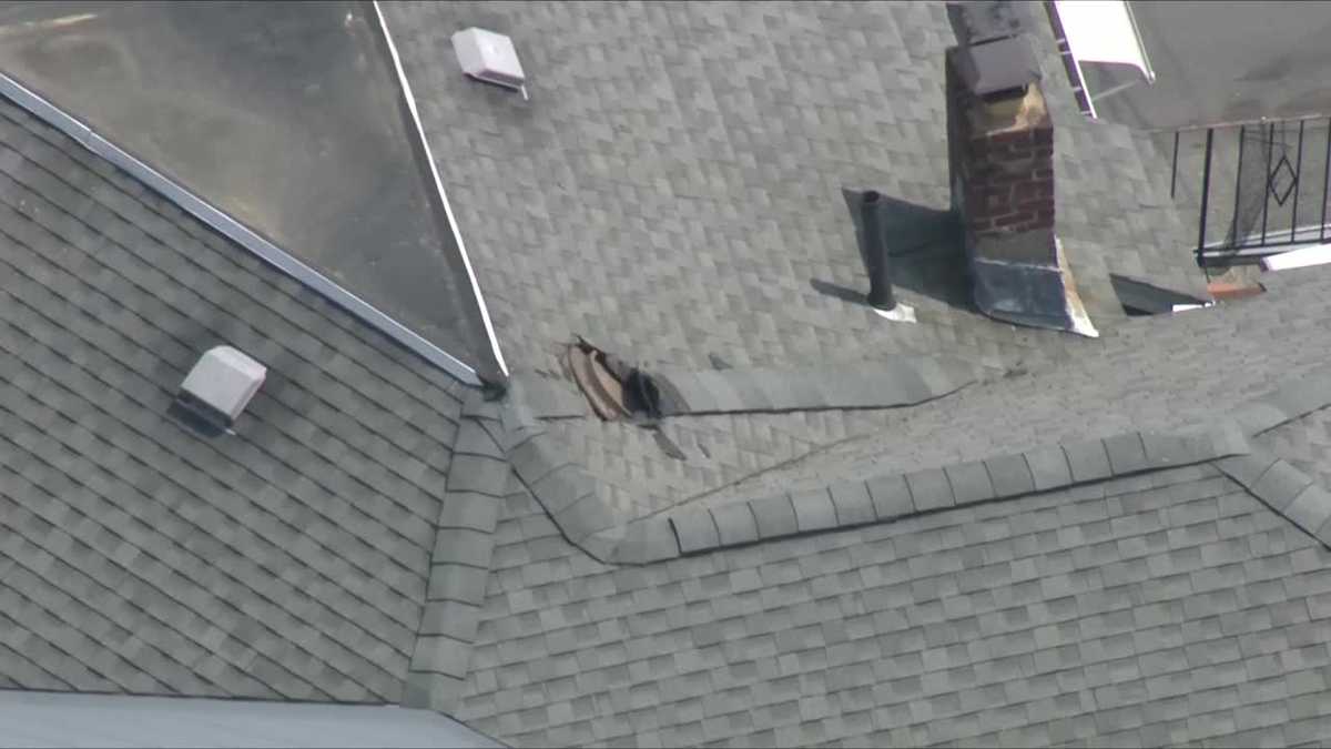 Manhole cover sent into air, onto home's roof after explosion