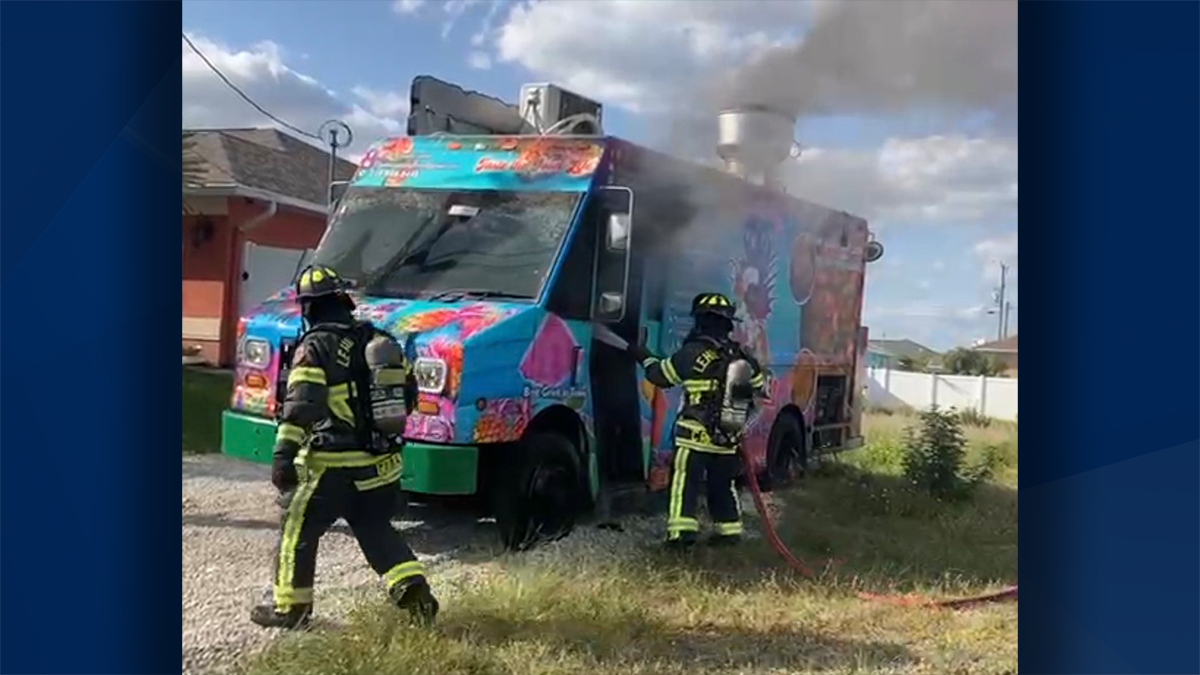 Fire ravages family's food truck in Lehigh Acres