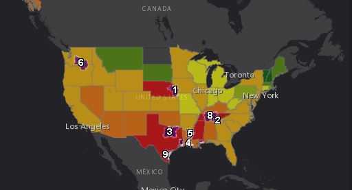 Kentucky currently ranks top 10 for flu activity