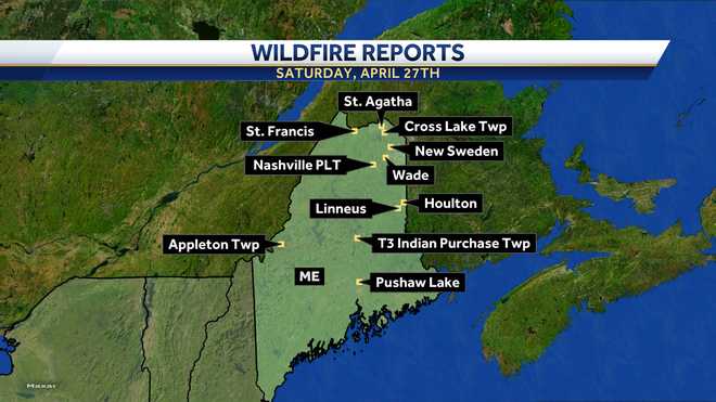 Maine Forest Service helps put out numerous small fires across the ...