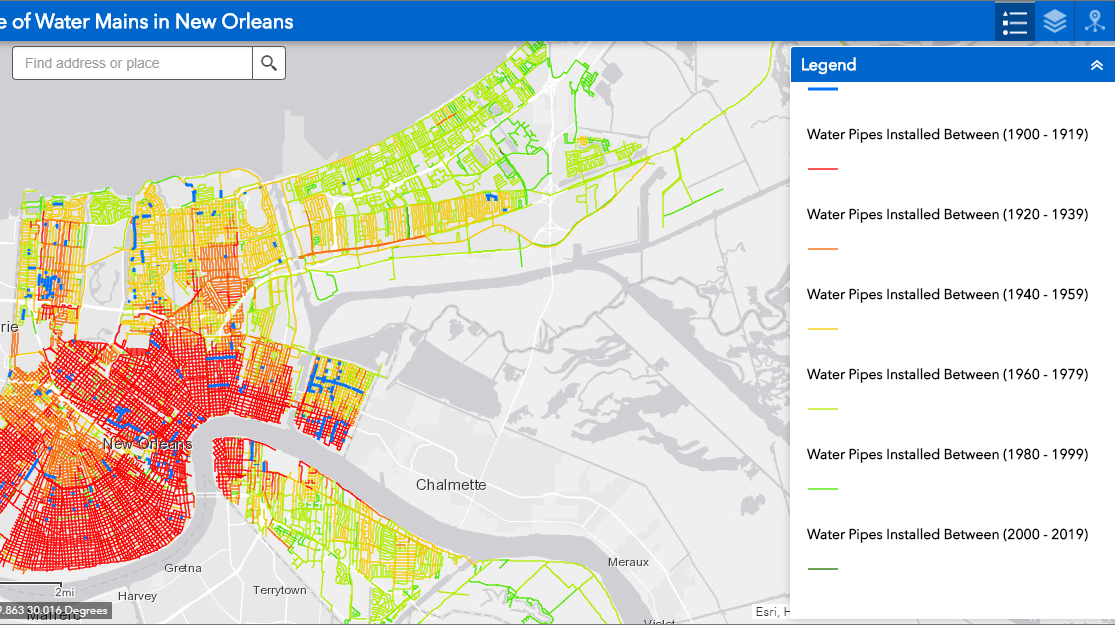 Majority of city's water pipes over a century old, map confirms
