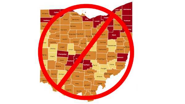 Ohio scraps color-coded map: No more COVID-19 advisory system