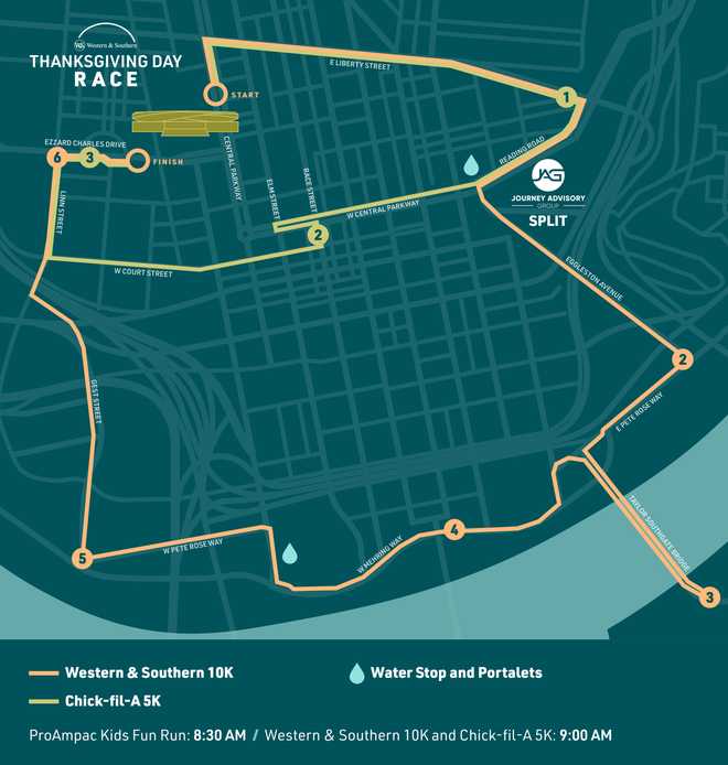 Cincinnati Thanksgiving Day race courses unveiled. Here’s a look at the map