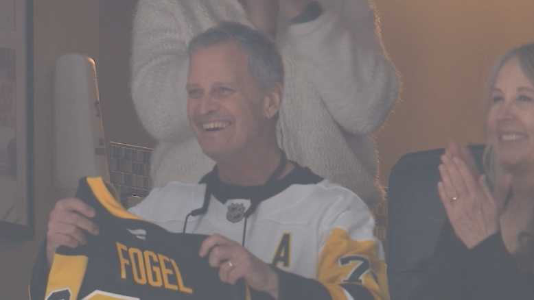 Western PA teacher Marc Fogel attends Pittsburgh Penguins game