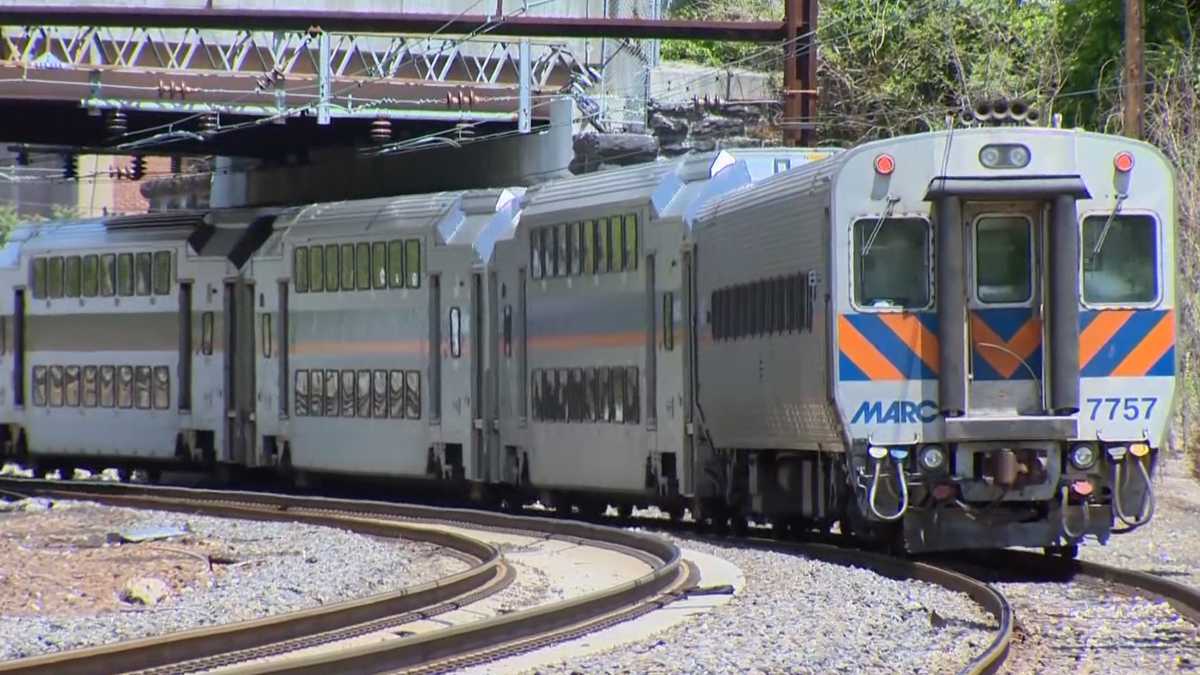 There was no MARC train service for hours early Friday morning
