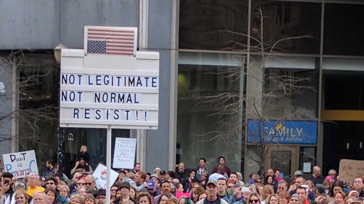 PHOTOS: Thousands march against Trump across the US and beyond