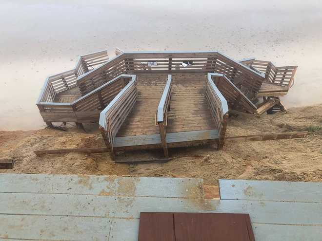 Steps to popular Cape Cod beach 'damaged beyond repair'