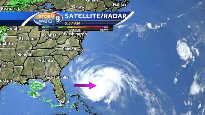 Latest track keeps Hurricane Maria off coast, then out to sea