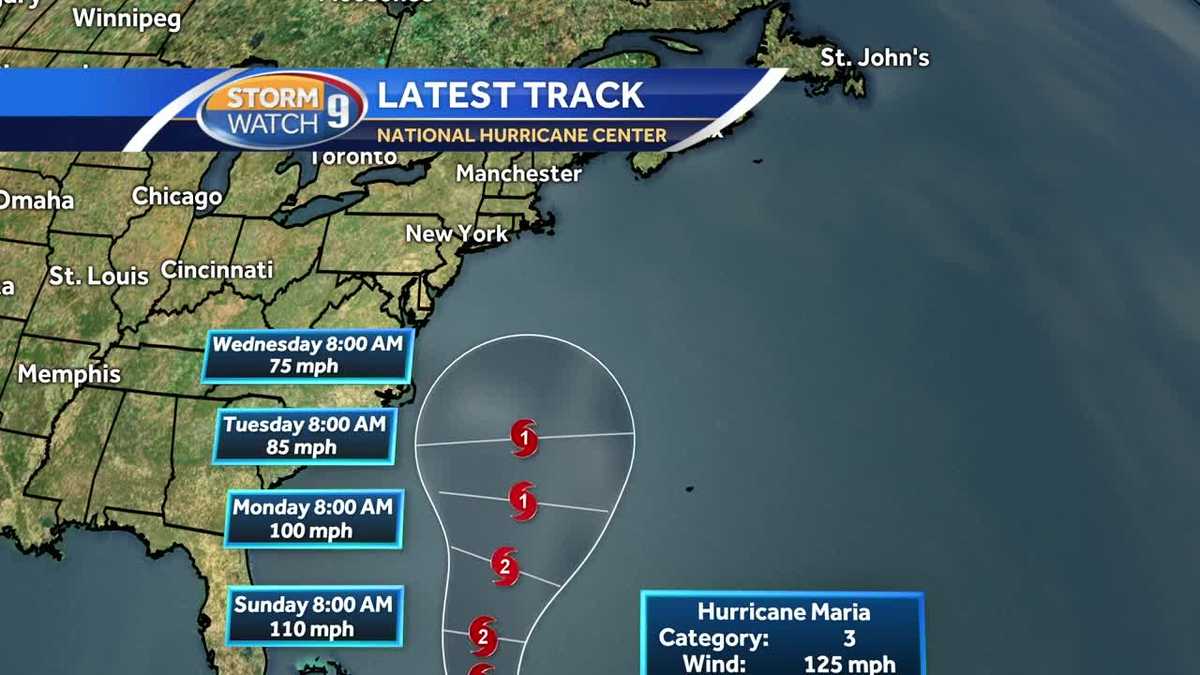 Hurricane Maria's future track northward for now; Jose continues to ...