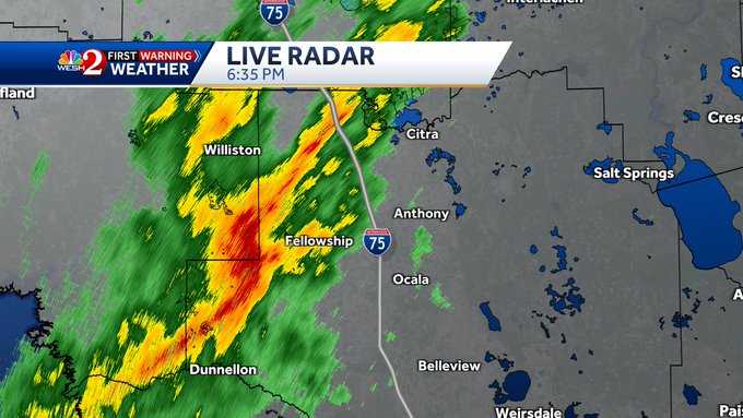 Severe weather: Storms impacted parts of Central Florida Monday