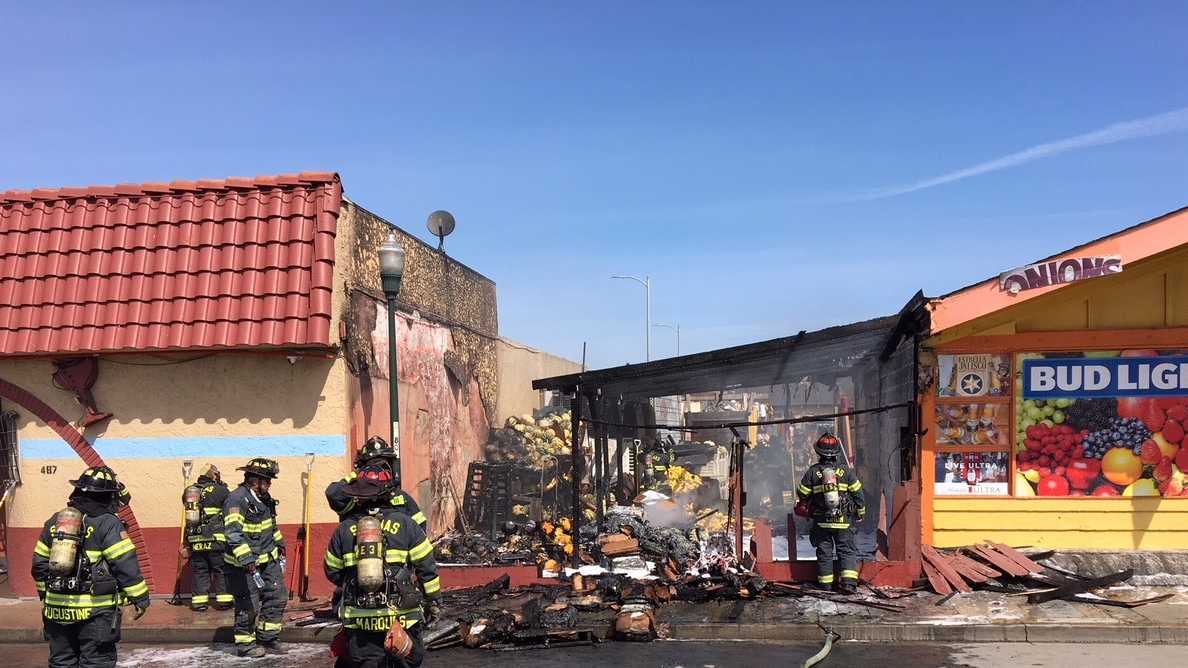 Fire breaks out in storage area of Salinas produce market