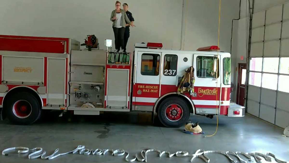 Video: NC firefighter gets creative with marriage proposal