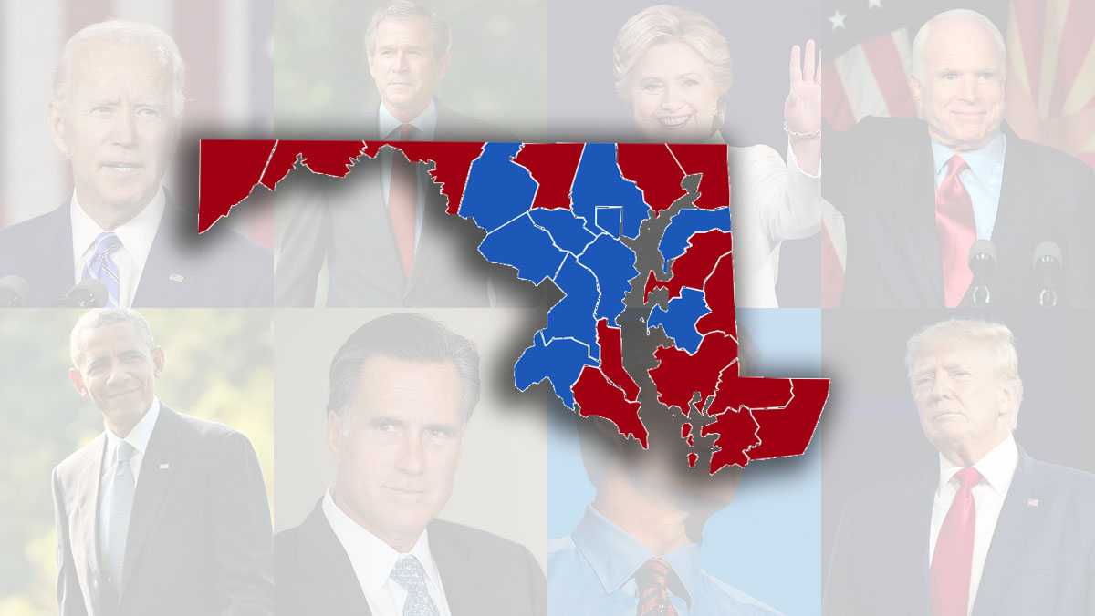 Election data: How Maryland has voted for president in the past
