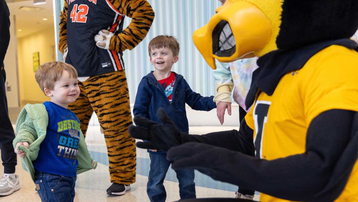 Stead Family Children's Hospital patients get surprise visitors