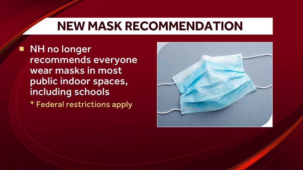 NH no longer recommends masks in indoor spaces