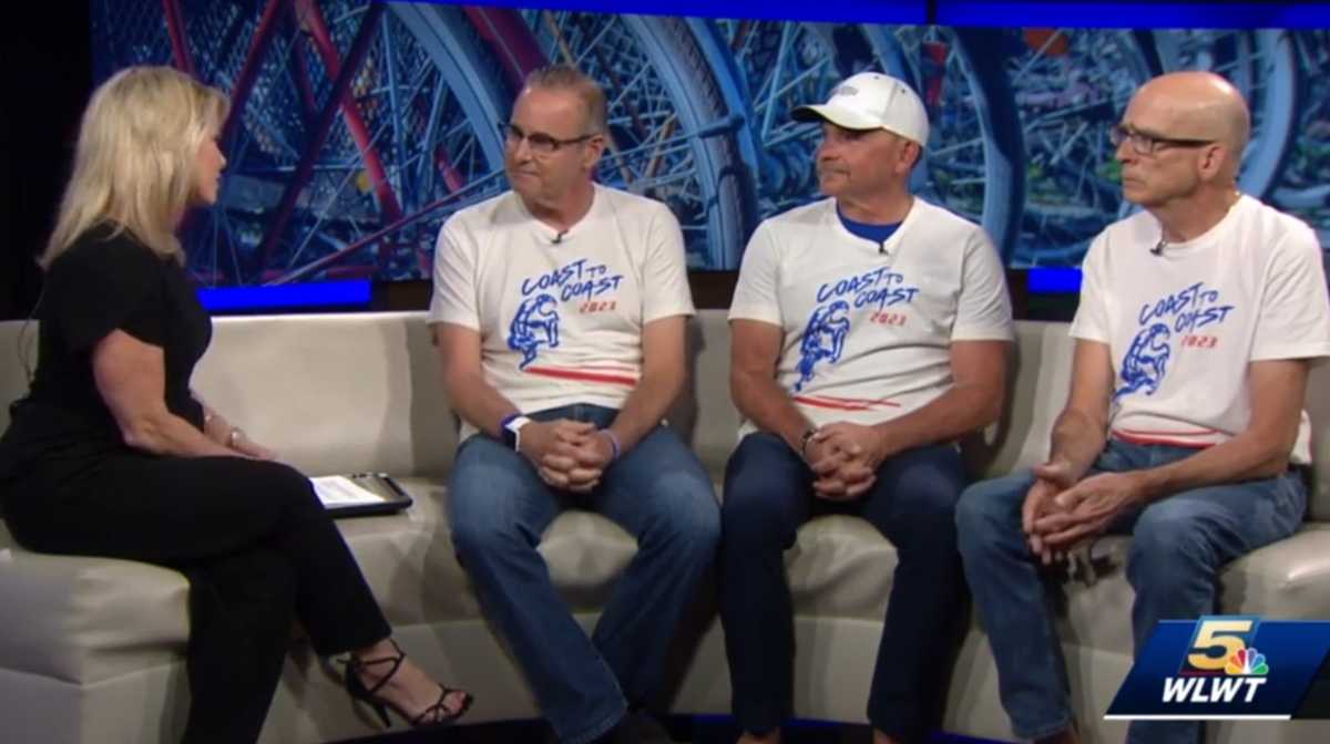 3 Mason men cycling across the country to raise money for cancer research