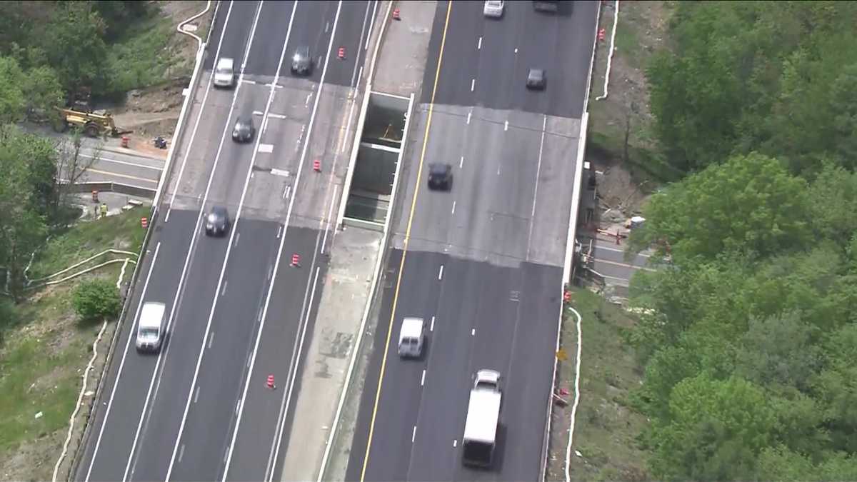 Massachusetts Turnpike bridge reconstruction replacement project underway