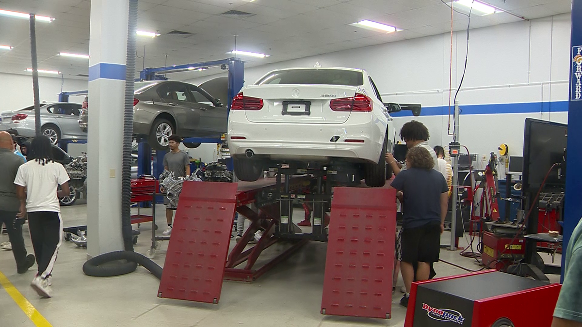 Students learn lucrative skills in automotive summer camp