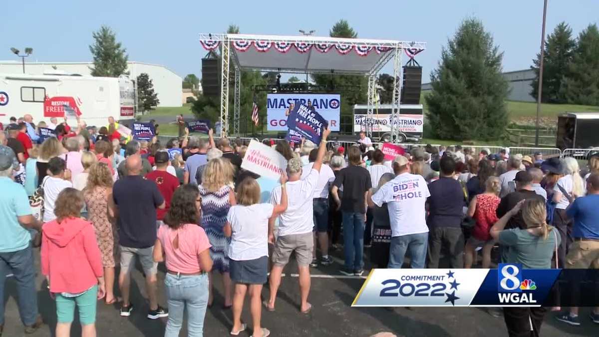 Mastriano rallies with Donald Trump Jr. Mastriano rallies with Donald Trump Jr.