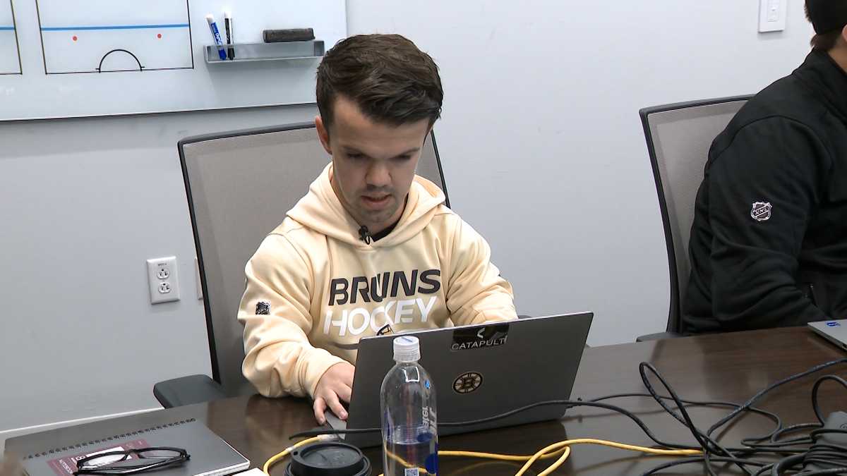 Bruins video coach Mat Myers