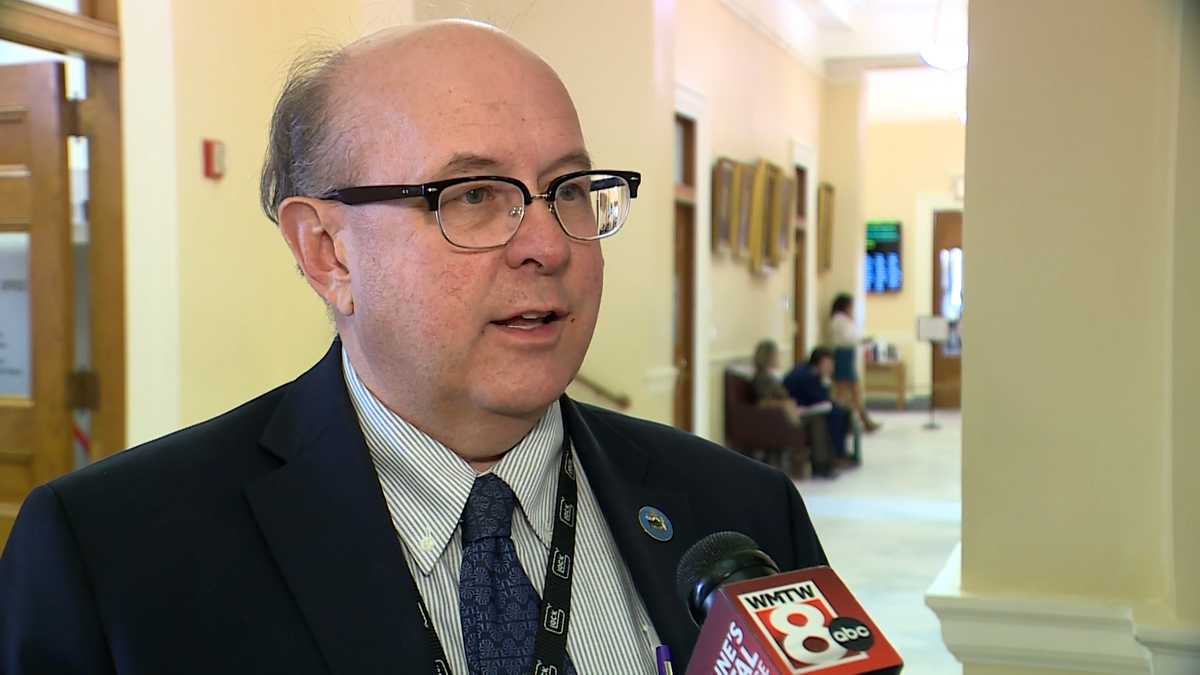 Candidate for Congress Matt Dunlap speaks on abortion record at 'Women ...