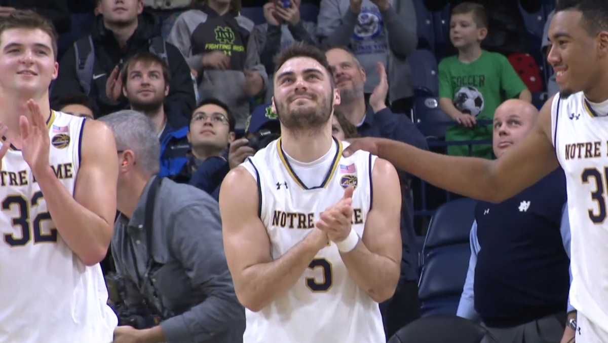 Notre Dame basketball player gets early Christmas surprise