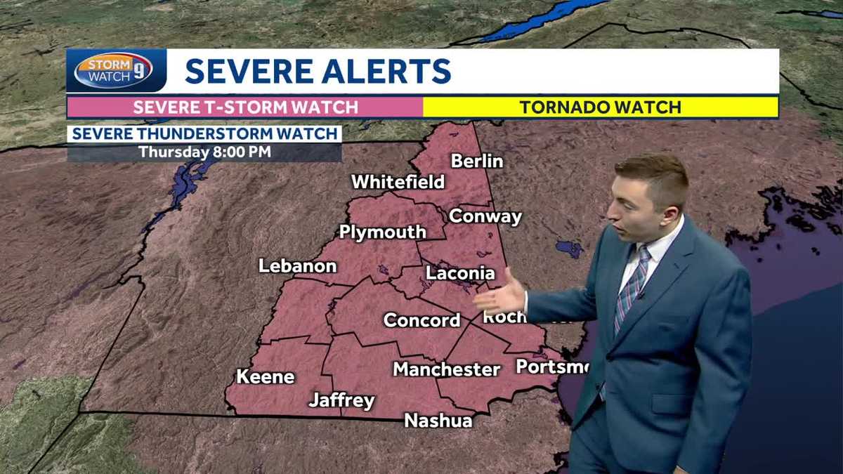 New Hampshire forecast video: Watch issued for all of NH
