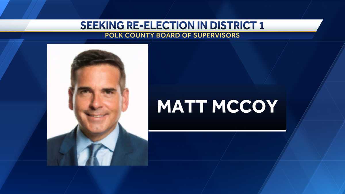 Matt McCoy runs for reelection on Polk County Board of Supervisors