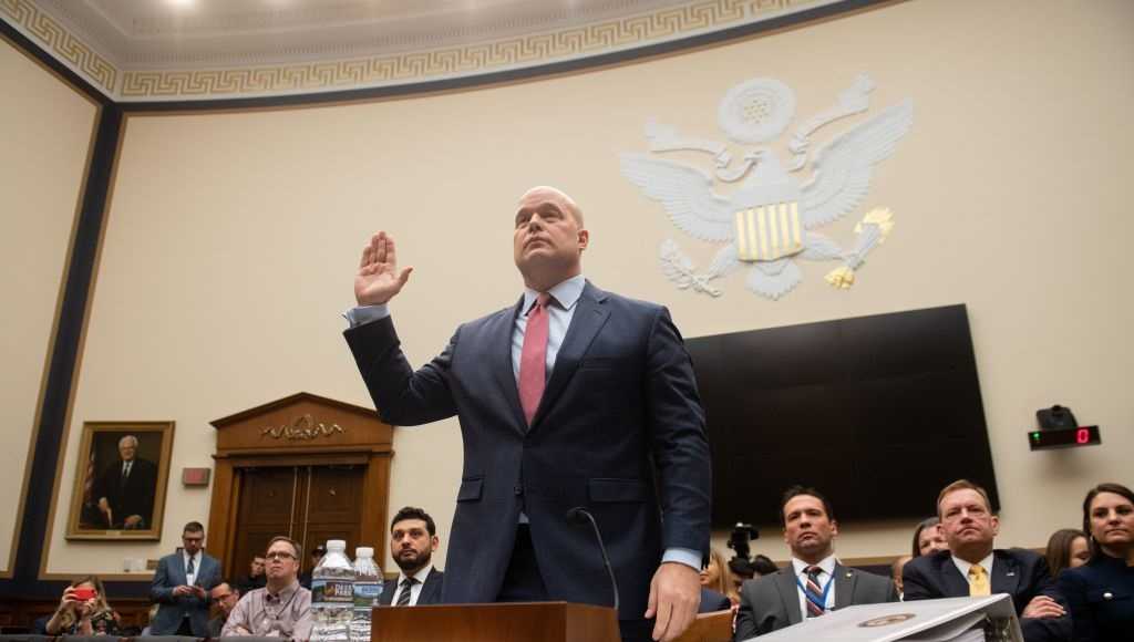 Ex-acting Attorney General Matthew Whitaker leaves Justice Department