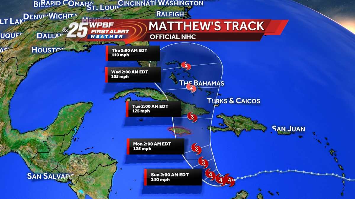 Deadly Hurricane Matthew reaches highest level