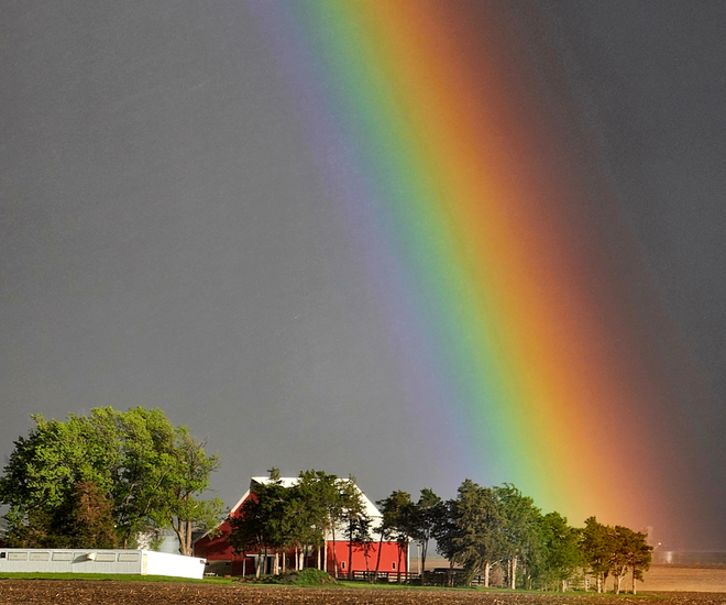 Check out these photos of Iowa rainbows after Tuesday's storms