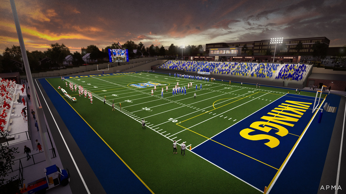 Omaha officials release renderings for North High's new stadium