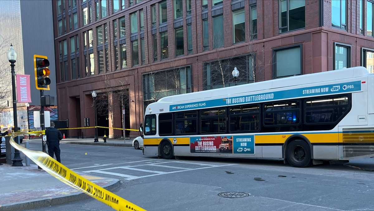 Pedestrian struck, injured by MBTA bus at busy Boston intersection
