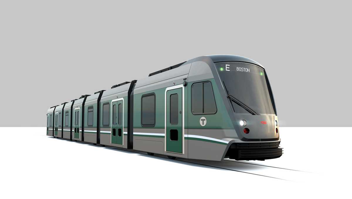 Here's how the MBTA's new fleet of Green Line trolley cars will be painted