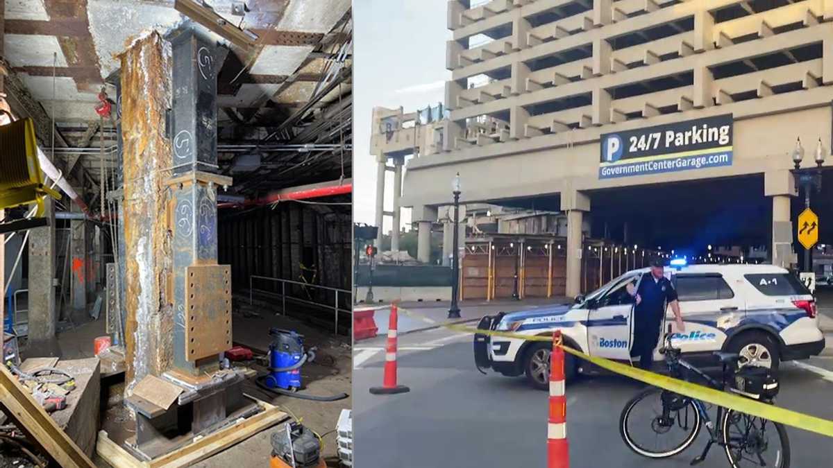 MBTA photo reveals extent of deterioration under Government Center garage