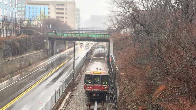 Next-generation Red Line train rolling on MBTA's new test track