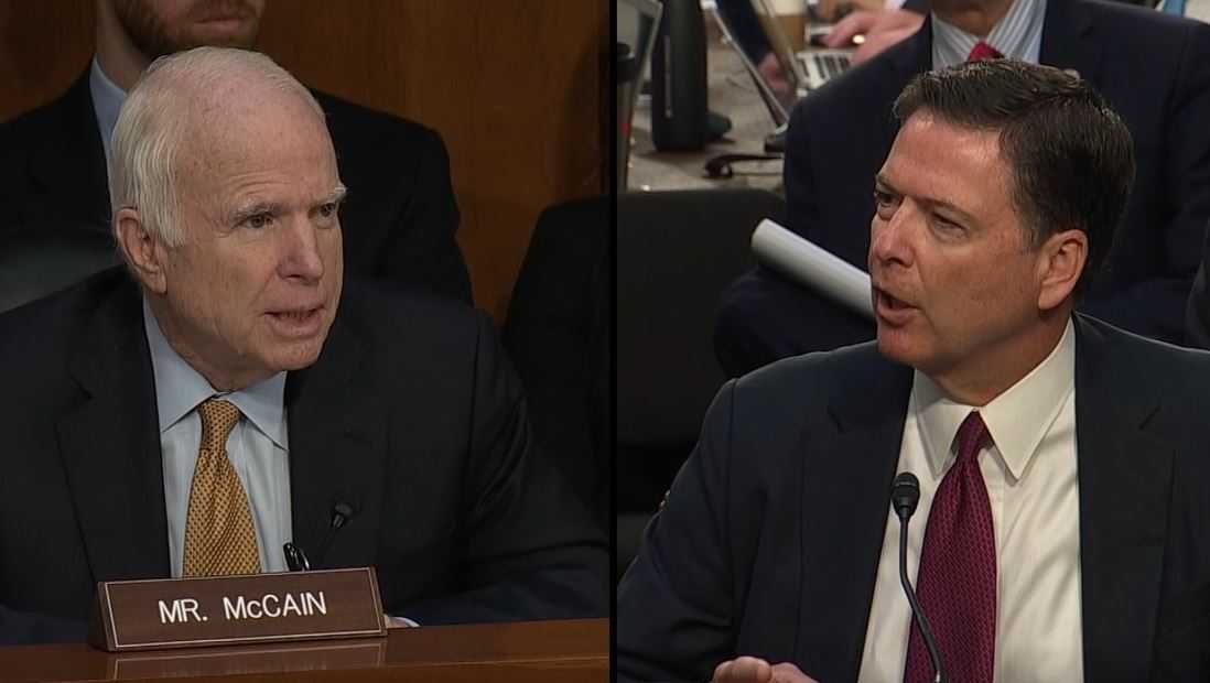 Sen. McCain: Diamondbacks to blame for confusing questions to Comey