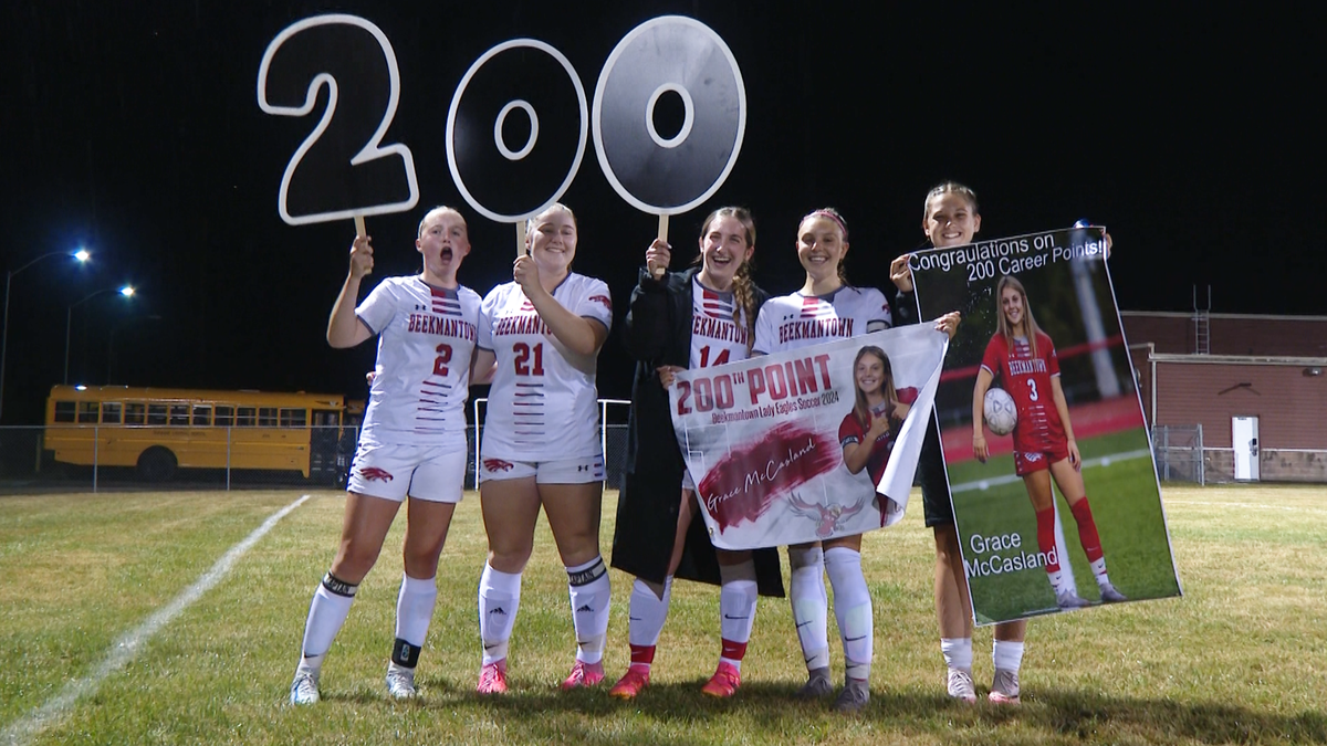 Beekmantown high school girls' soccer star striker Grace McCasland ...