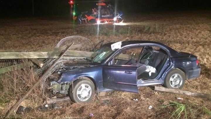 Fhp Ocala Girl 14 Impaled After Crashing Car Into Fence