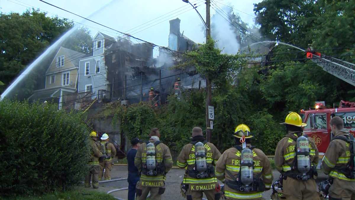 Firefighters battle three-alarm fire in McKees Rocks