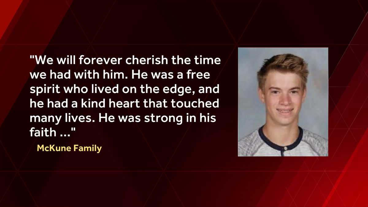 McKune family releases statement regarding death of their son