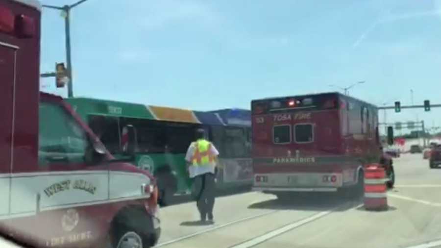 Four MCTS bus passengers sent to hospital after collision with SUV