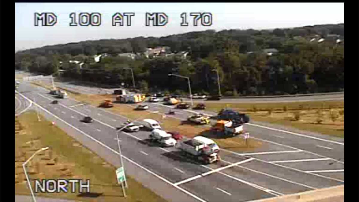 Dump truck overturns, trapping driver on Route 100 Dump truck overturns, trapping driver on Route 100