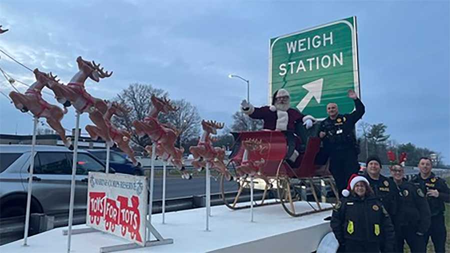 MDTA collecting toys at bridges, toll roads for Toys For Tots